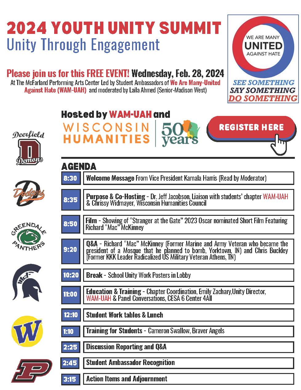 Youth Unity Summit – We Are Many – United Against Hate